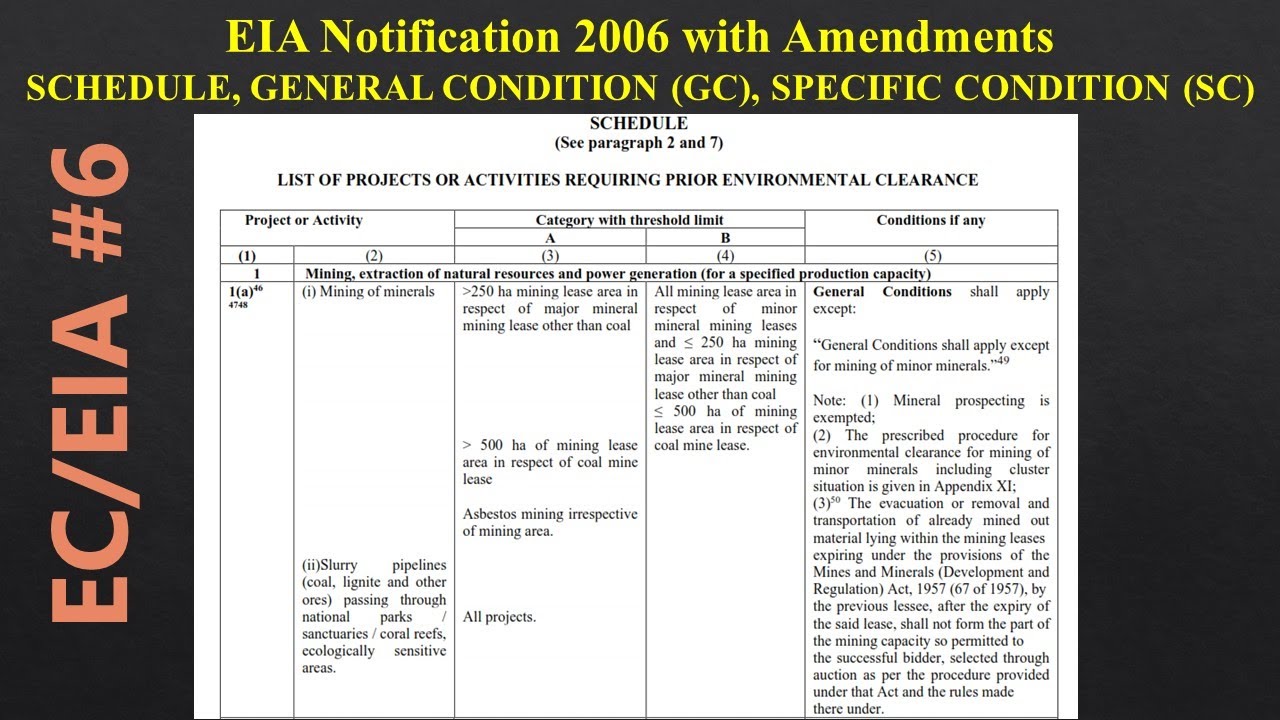 99 || EIA Notification with amendments: SCHEDULE, GENERAL CONDITION (GC ...