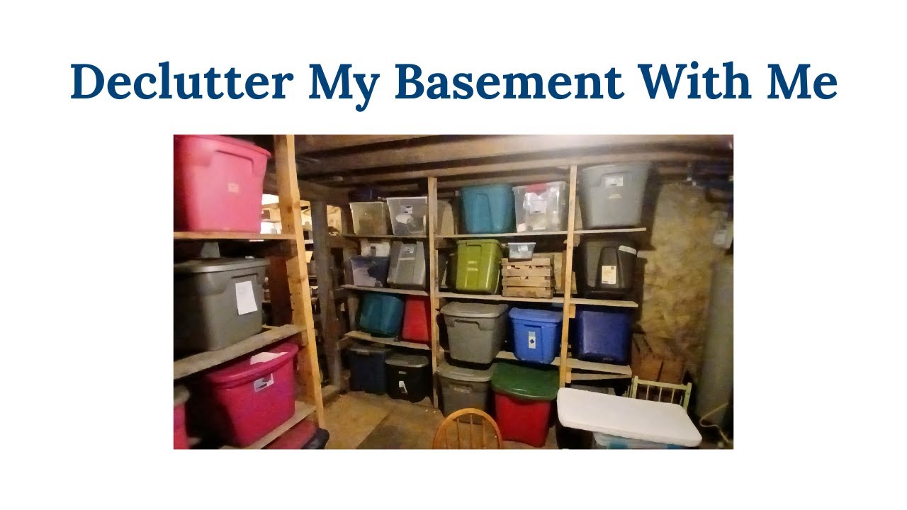 10 Minute Declutter and Organize My Basement With Me | Talking Tuesday ...