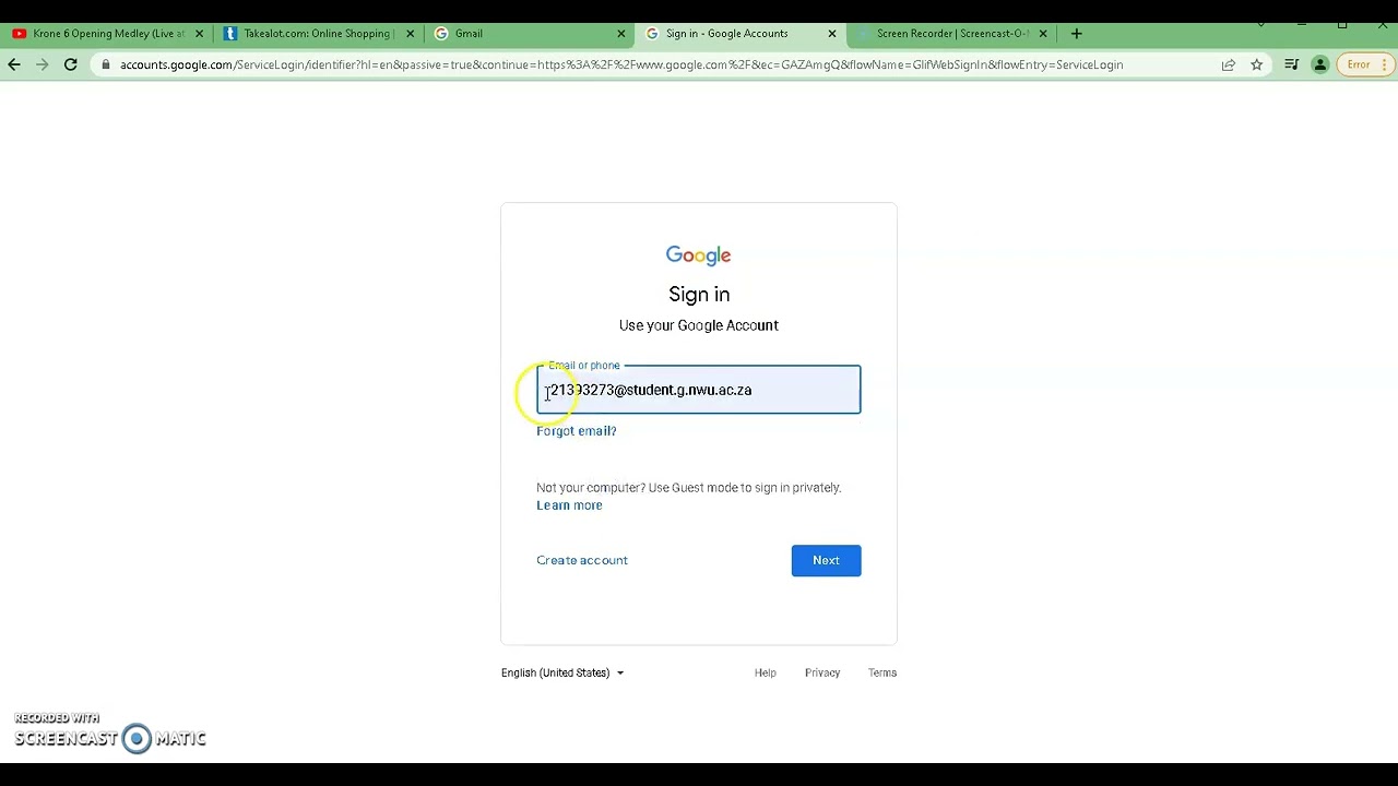 How to log into your nwu google account - YouTube
