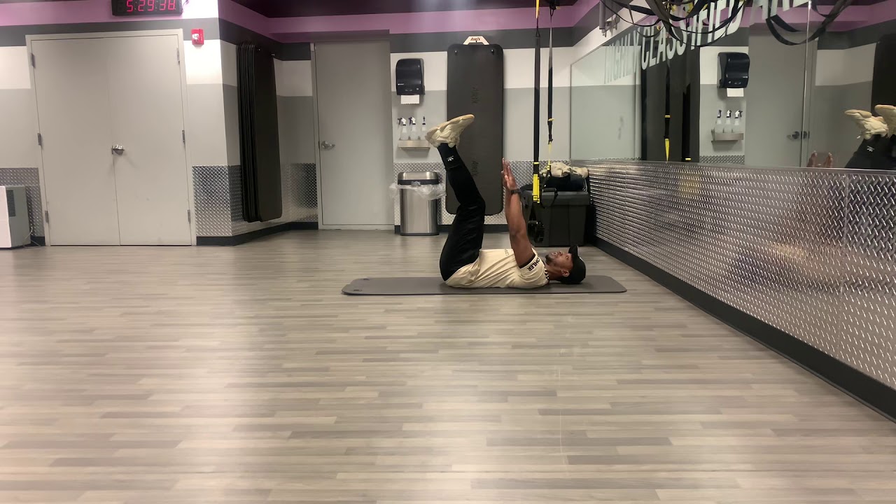 EXERCISE VIDEOS-TOE TOUCH CRUNCH - YouTube