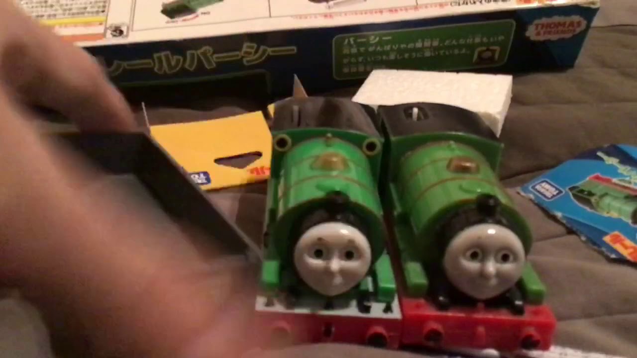 Unboxing and first run newly designed plarail Percy 2019 - YouTube