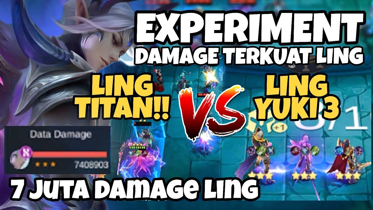 LING 7 JUTA DAMAGE ! EXPERIMENT DAMAGE HYPER LING COMBO TERKUAT ! LING ...