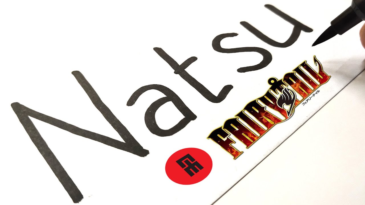 how to turn word NATSU into natsu fairy tail - YouTube