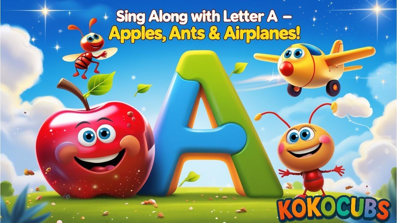 Letter A Alphabet Song for Kids | Sing Along with Letter A | Fun ...