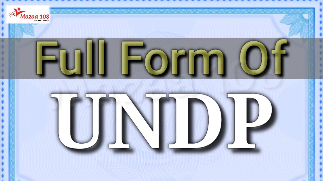 full form of UNDP | UNDP stands for | UNDP Means | Banking & Financial ...