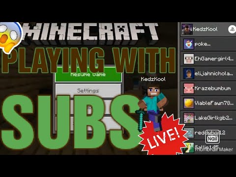 [PLAYING WITH SUBS] MINECRAFT LIVESTREAM - YouTube