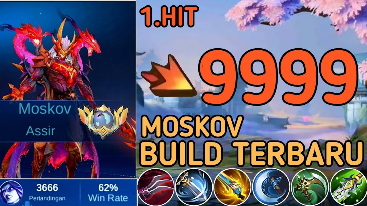 MOSKOV MENGGUNAKAN BUILD 1.HIT MUSUH LANGSUNG KAGET TIBA~TIBA MATI ...