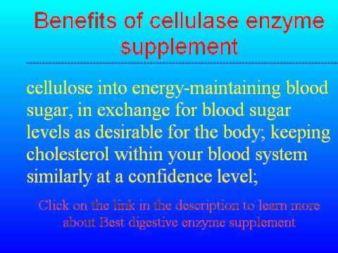Benefits of cellulase enzyme supplement - YouTube