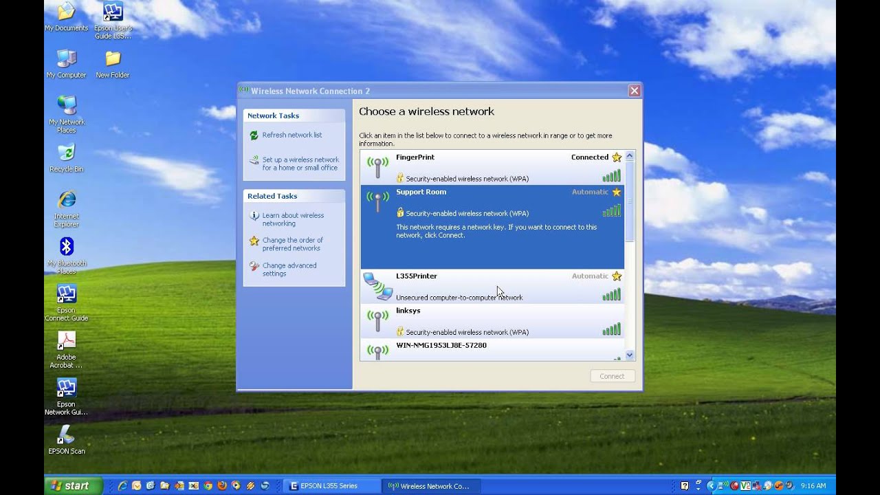 Setting WiFi PC (Infrastructure) WinXP - YouTube