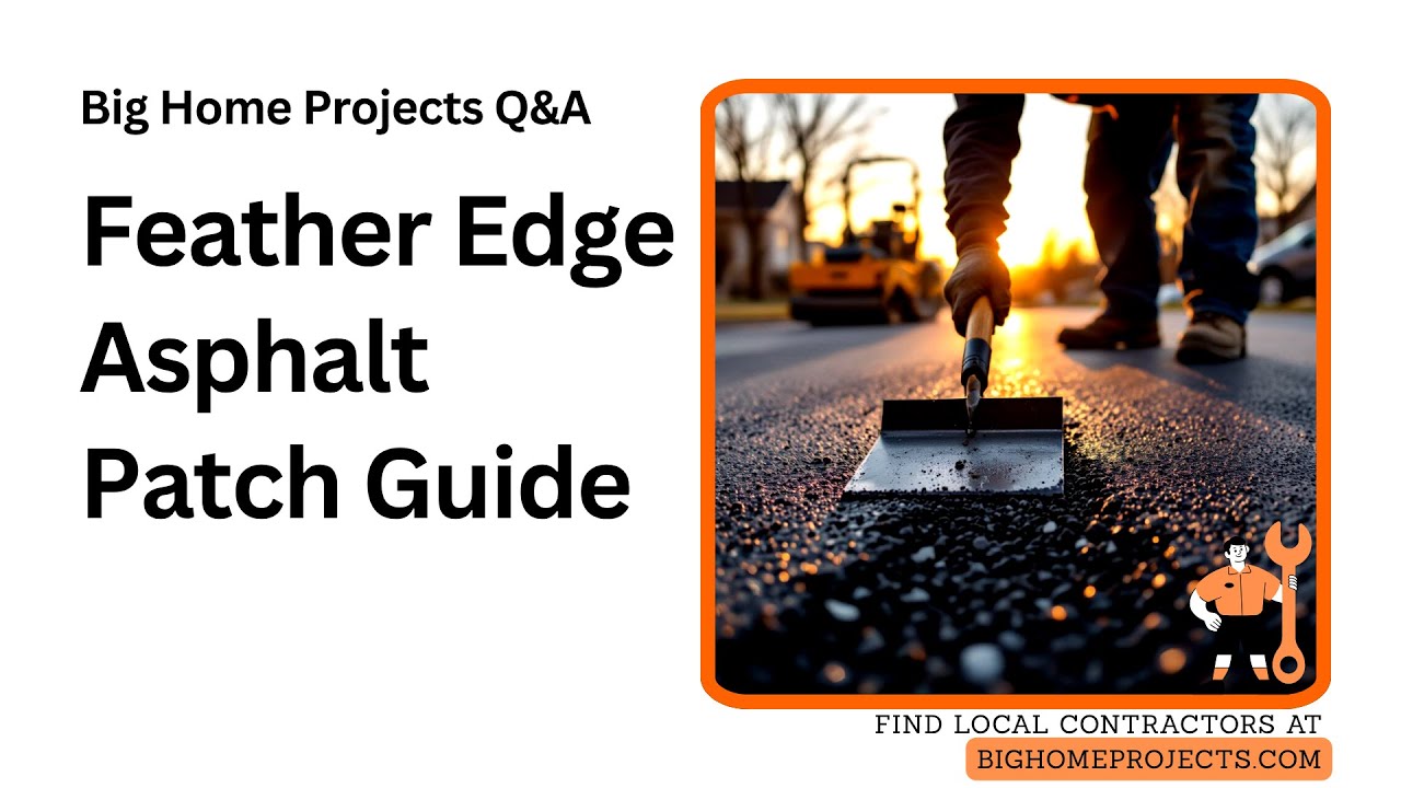 Feathered Edge Asphalt Patch Compacting Guide - YouTube
