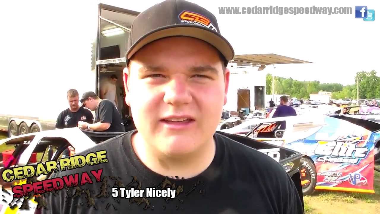 Cedar Ridge Speedway MEET THE DRIVERS: Tyler Nicely - YouTube