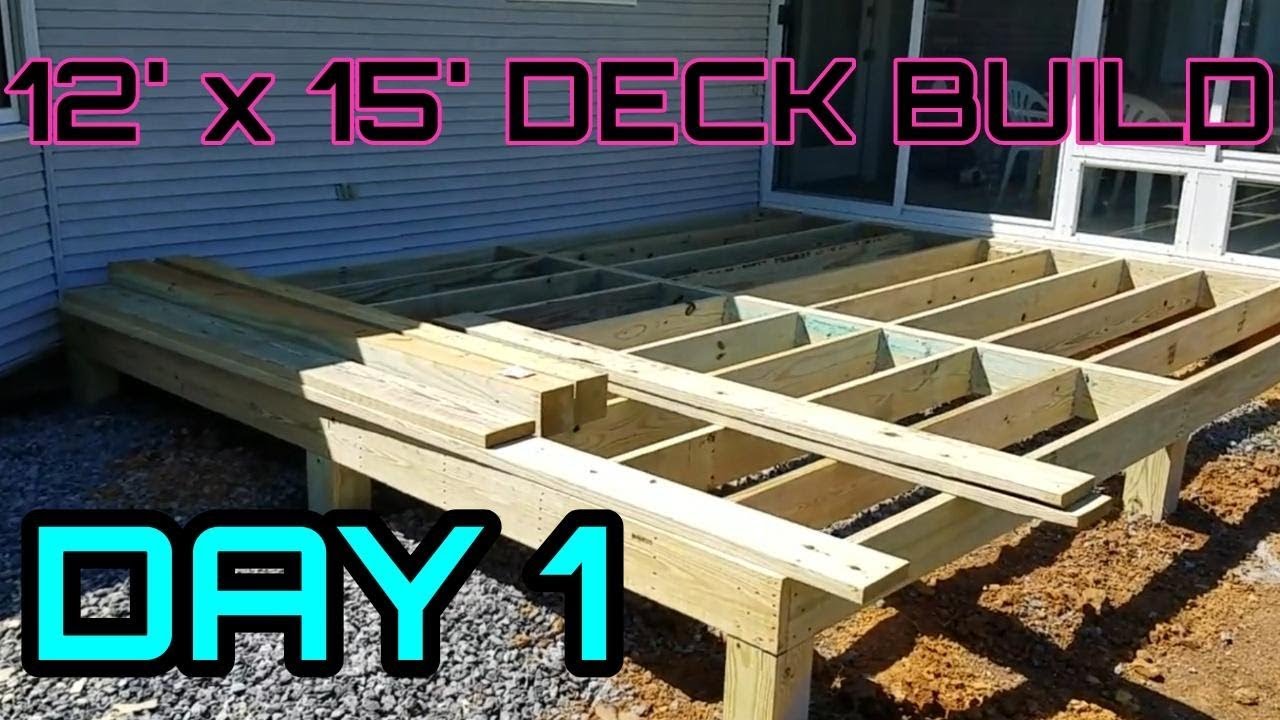12 X 15 Deck Build YouTube 12 X 15 Deck Build YouTube