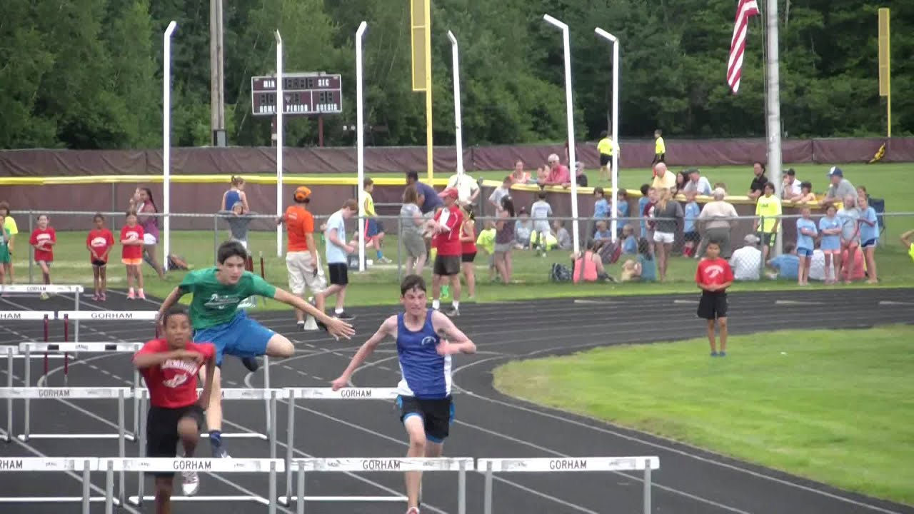 USATF Meet 5 Hurdles Crash - YouTube