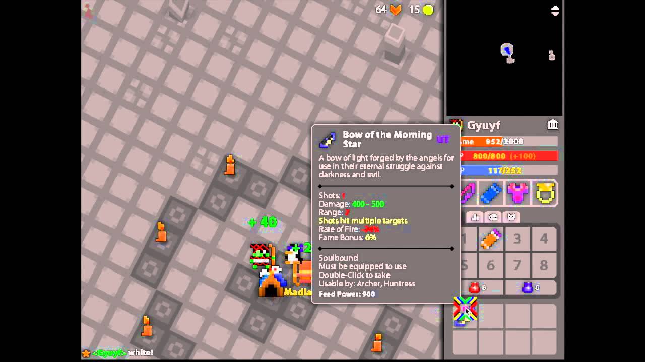 RotMG Bow of the Morning Star Drop! *New* - YouTube