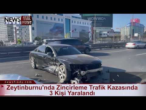 Zeytinburnu'nda Zincirleme Trafik Kazasında 3 Kişi Yaralandı