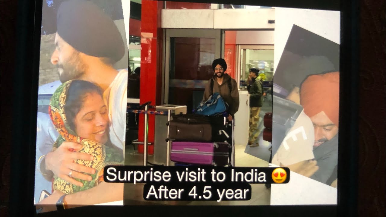 Surprise visit to india after 4.5 years from canada 🇨🇦 || #calgary ...