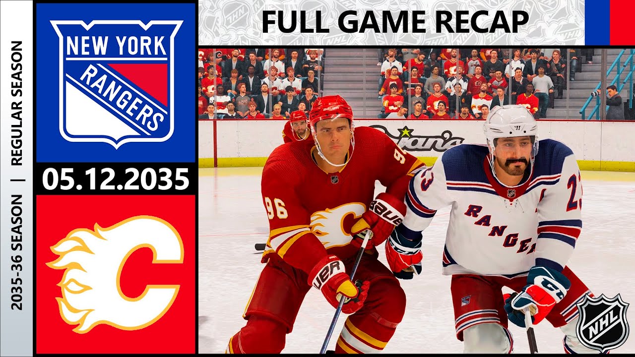 NHL 24 - New York Rangers vs Calgary Flames | Regular Season, Game 29 ...