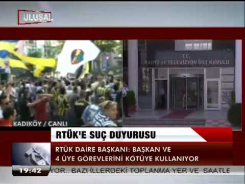RTÜK'E SUÇ DUYURUSU