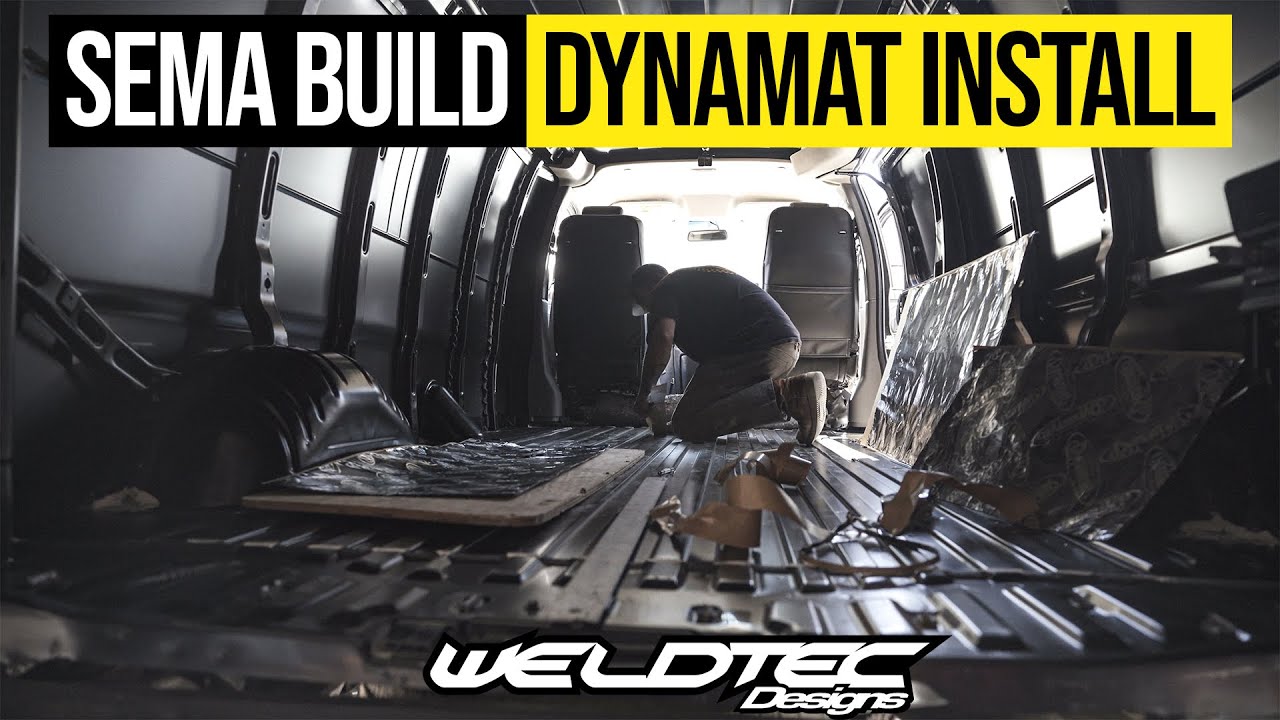 SEMA Van Build | Chevy Express Dynamat Install - YouTube