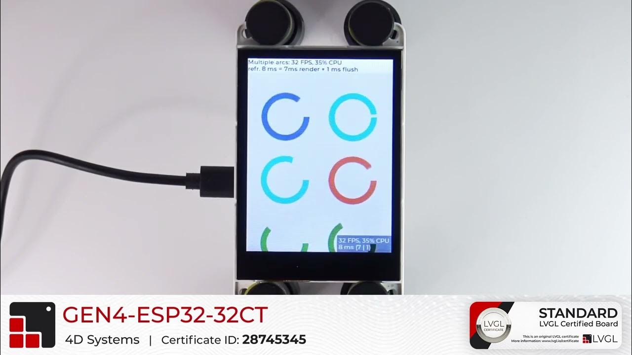 4D Systems gen4 ESP32 32CT - YouTube