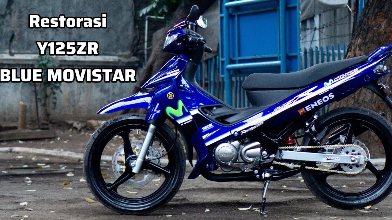 Restorasi Y125zr blue movistar - YouTube