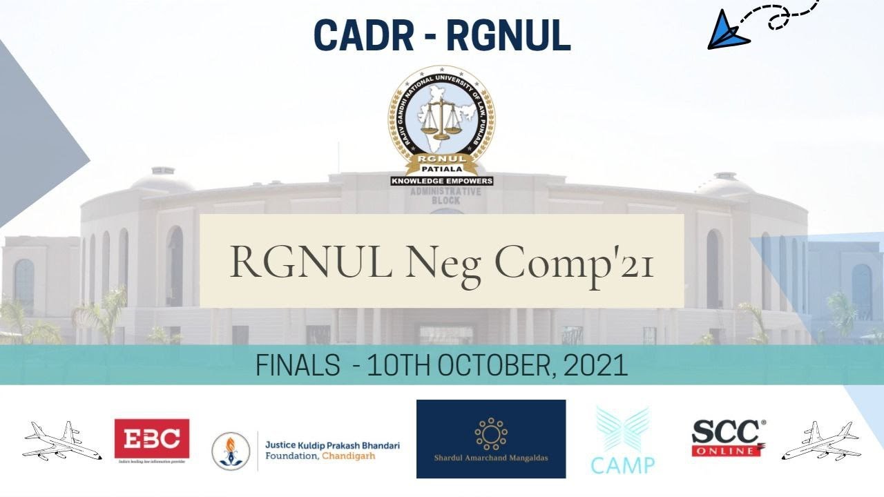 Finals || 1st RGNUL National Negotiation Competition 2021 - YouTube