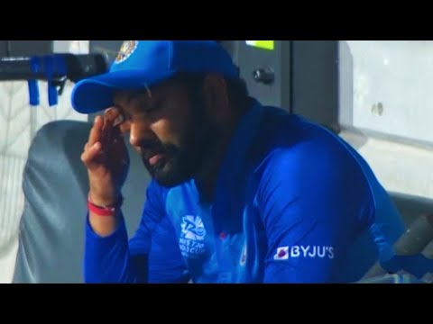 Emotional Rohit Sharma Crying in dug out After India Lost Semifinal ...