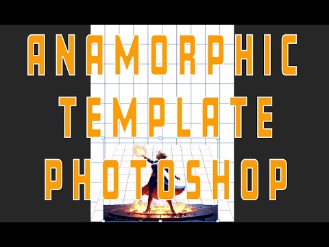 Create an anamorphic template in Photoshop - YouTube