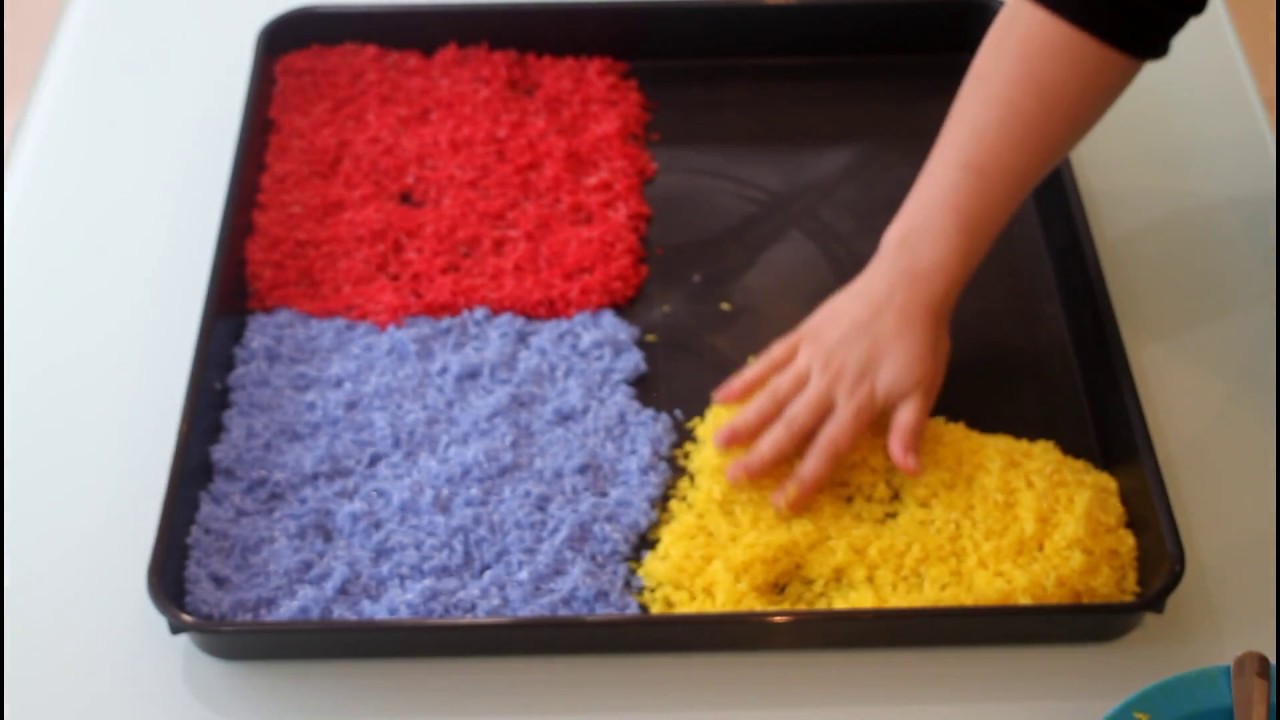 How To Make Coloured Rice - YouTube