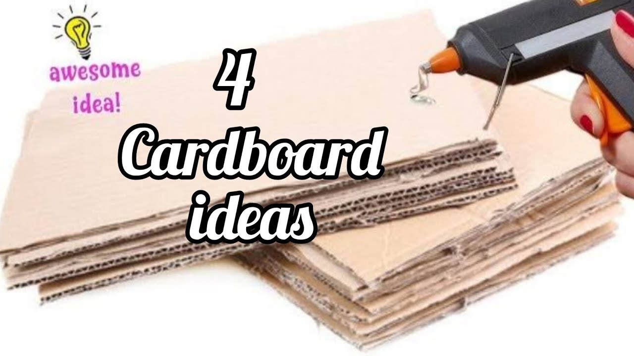 4 awesome idea for cardboard || all diy ideas || DIY projects for ...