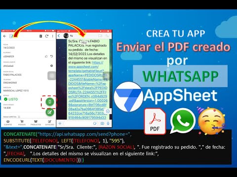 Enviar Archivos PDF y de IMAGEN por WhatsApp desde AppSheet. Crea Apps ...