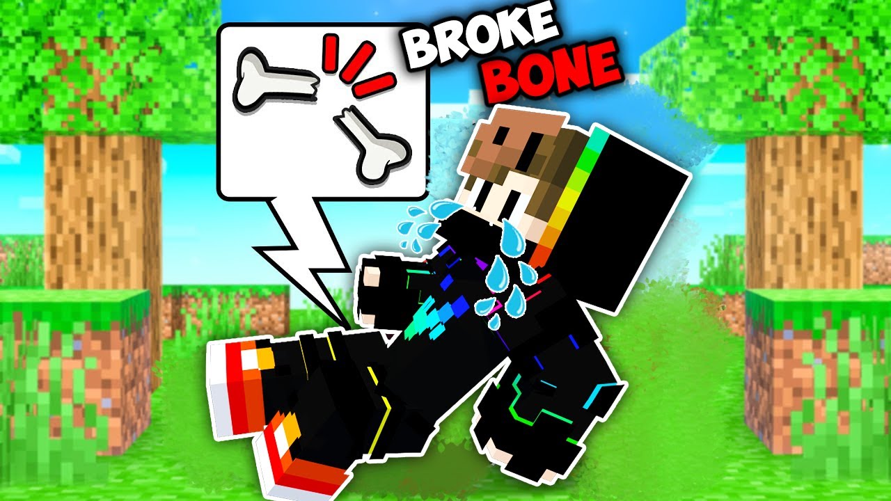 Hcl BROKE His LEG In Minecraft! - YouTube