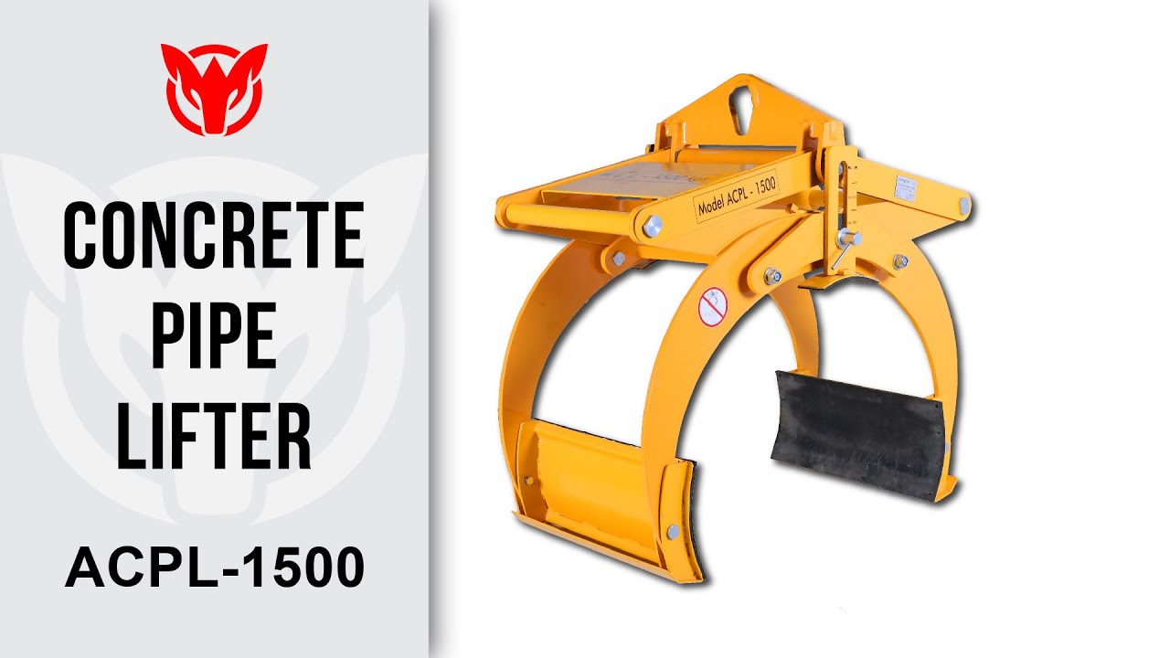 Concrete Pipe Lifter 1500 | Aardwolf - YouTube