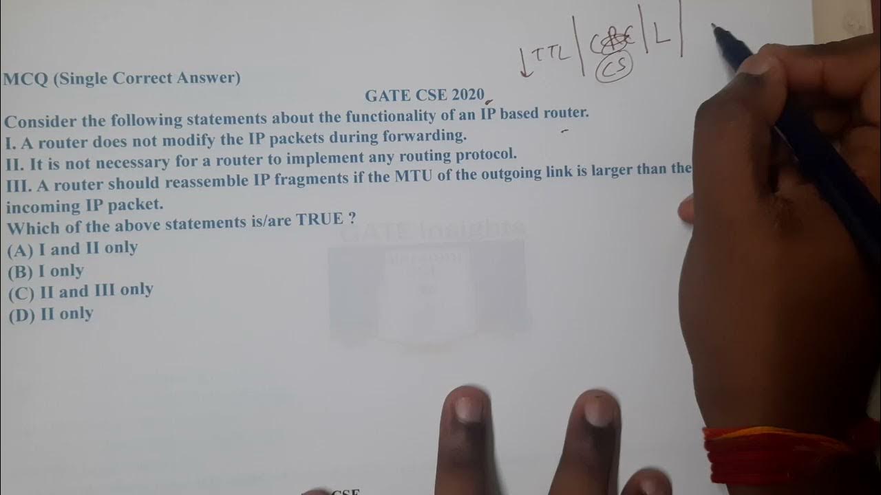 GATE CSE 2020 || Computer Networks || GATE Insights Version: CSE - YouTube