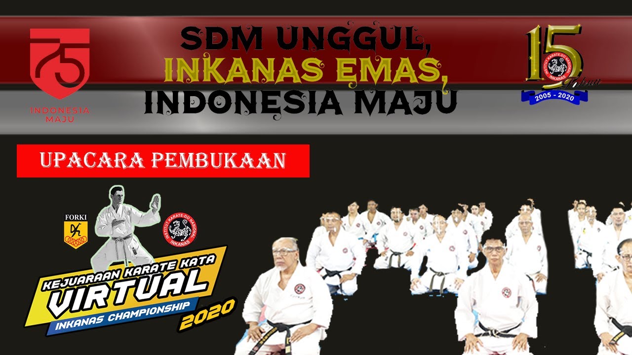 Upacara Tradisi Karate pada Pembukaan Kejurnas Kata Virtual INKANAS ...