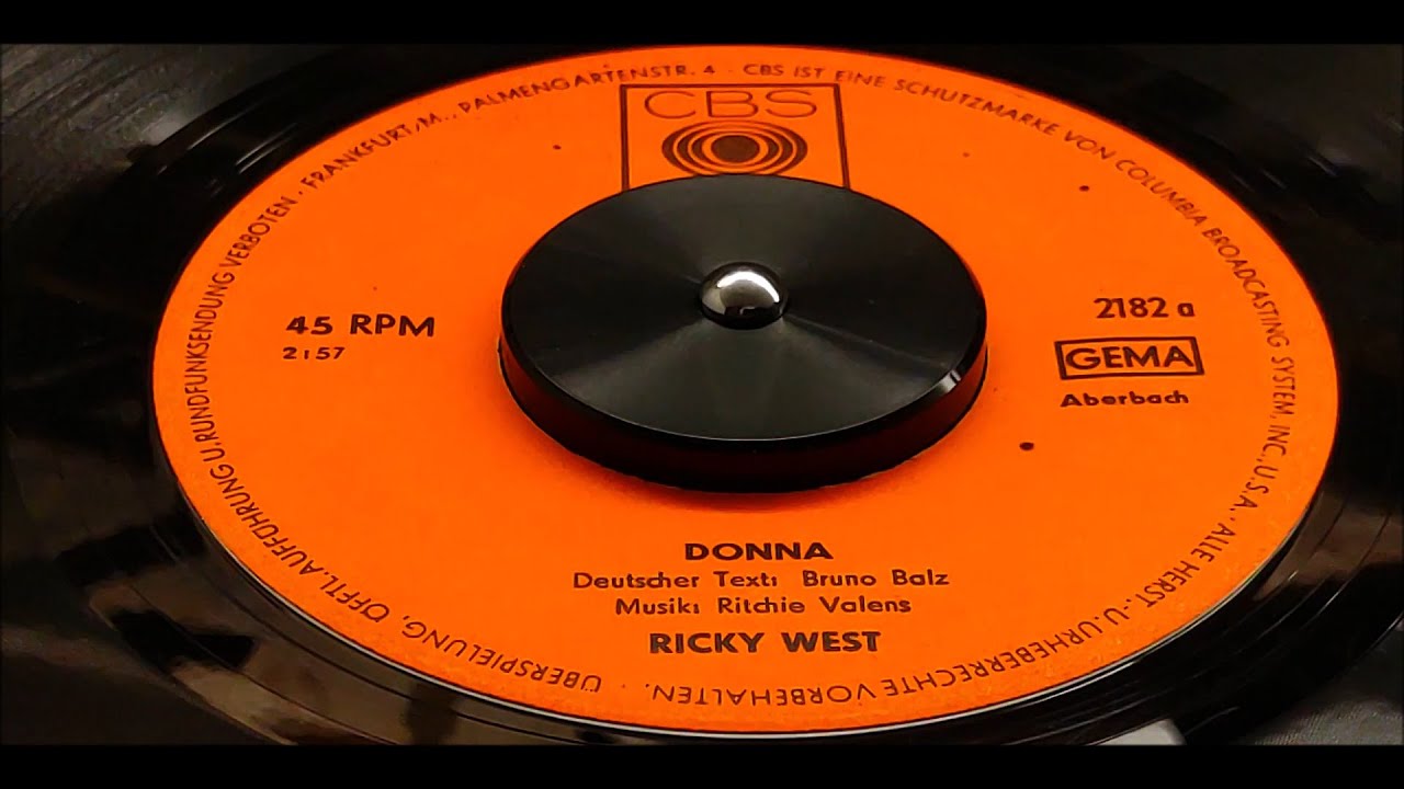 Ricky West - Donna (1966) - YouTube Music