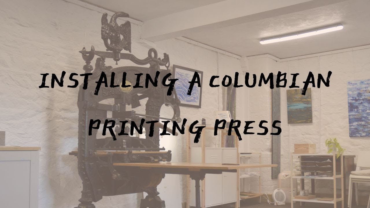 Installing an 1830's Columbian Printing Press at Milestone Studios ...