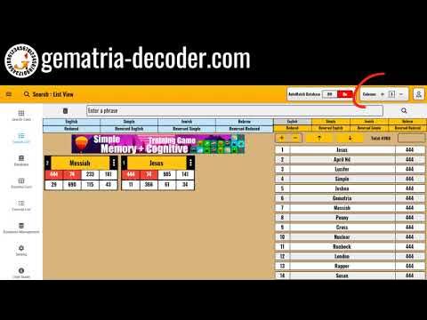 How to use Gematria Calculator / Decoder - Desktop Version - YouTube