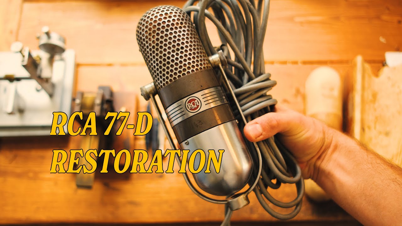 Restoring a 1950's RCA 77-D Ribbon Microphone - YouTube