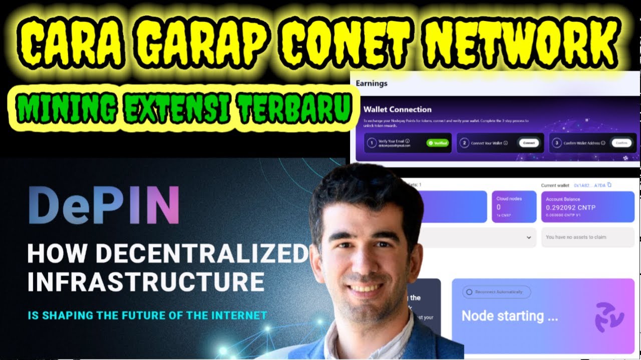 Tutorial Cara Daftar Conet Network Mining Depin Extensi Terbaru !!! Silahkan DiSikat Biar JP ...
