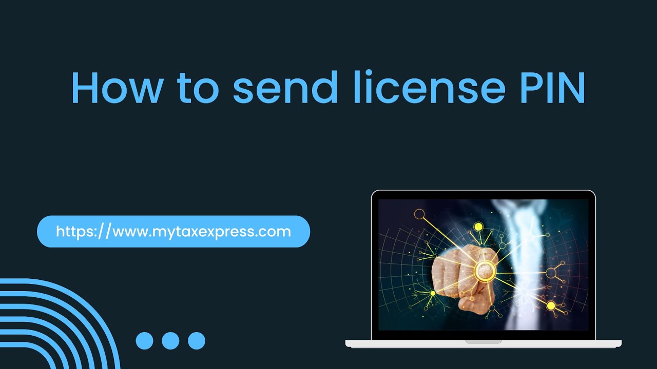 How to send license PIN to myTaxExpress support - YouTube