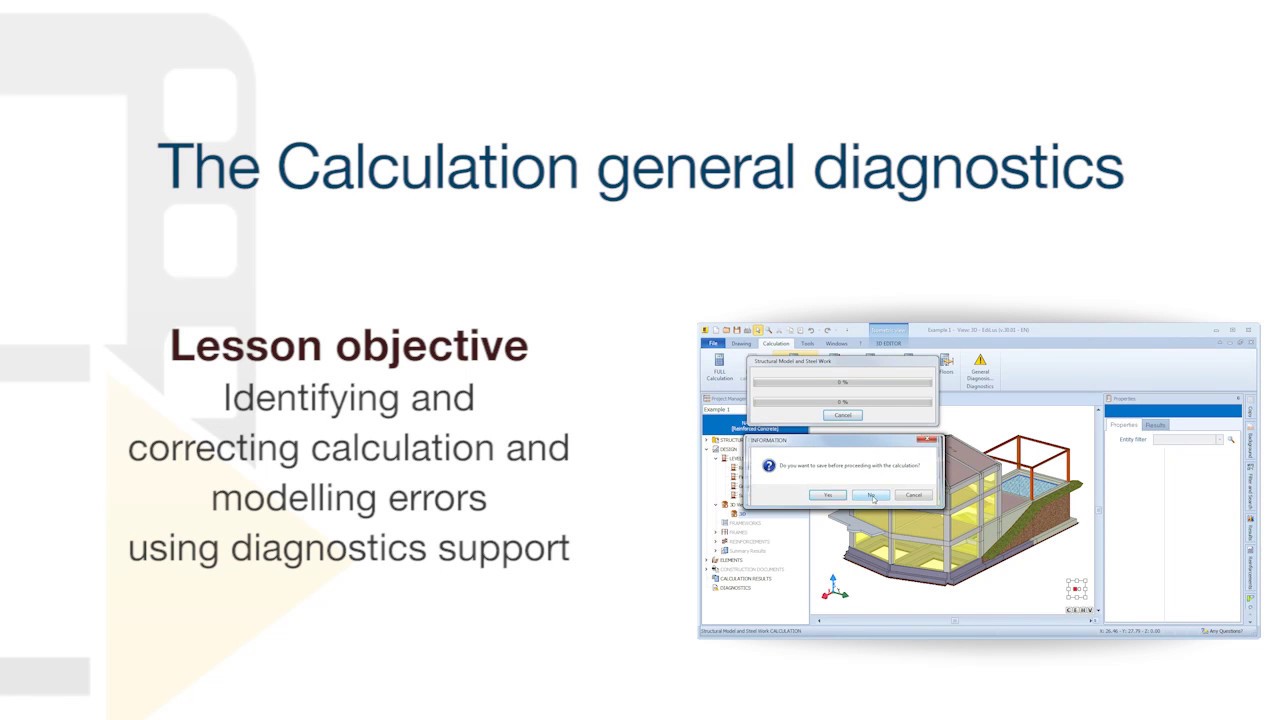 EdiLus Tutorial - The calculation's general diagnostics - ACCA software - YouTube
