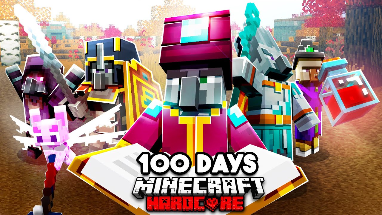 I Survived 100 Days in a PILLAGER INVASION in Hardcore Minecraft - YouTube