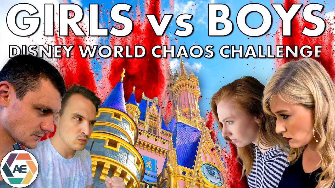 GIRLS vs BOYS: Disney World Chaos Challenge - YouTube