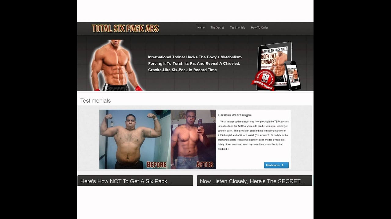 Total six pack ABs - YouTube