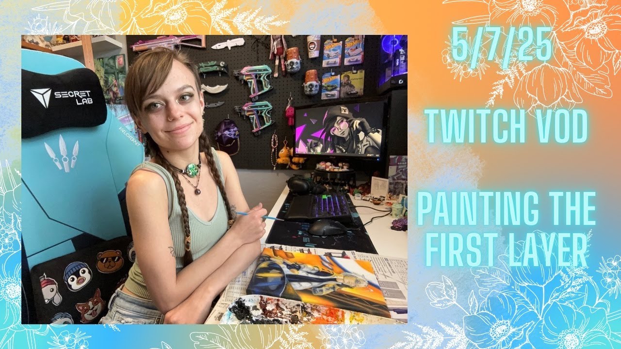 Finishing up Painting the First Layer of this Painting - YouTube