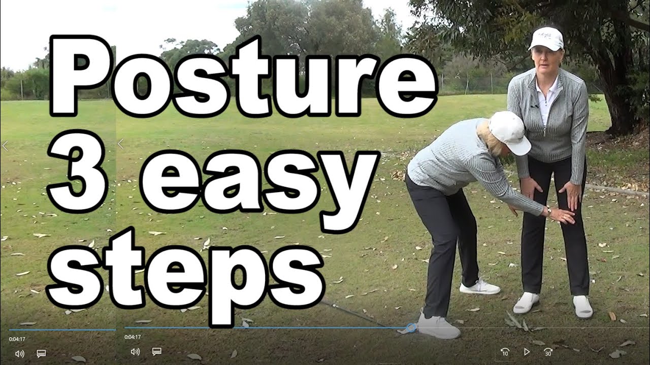 3 steps to golf posture - YouTube