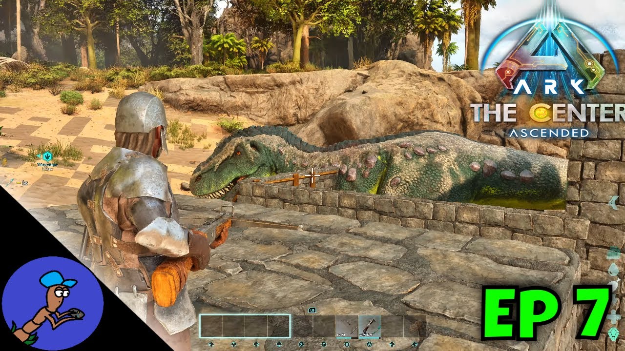 Ark Survival Ascended - Ep. 7 Catching and Taming a T-Rex on The Center ...
