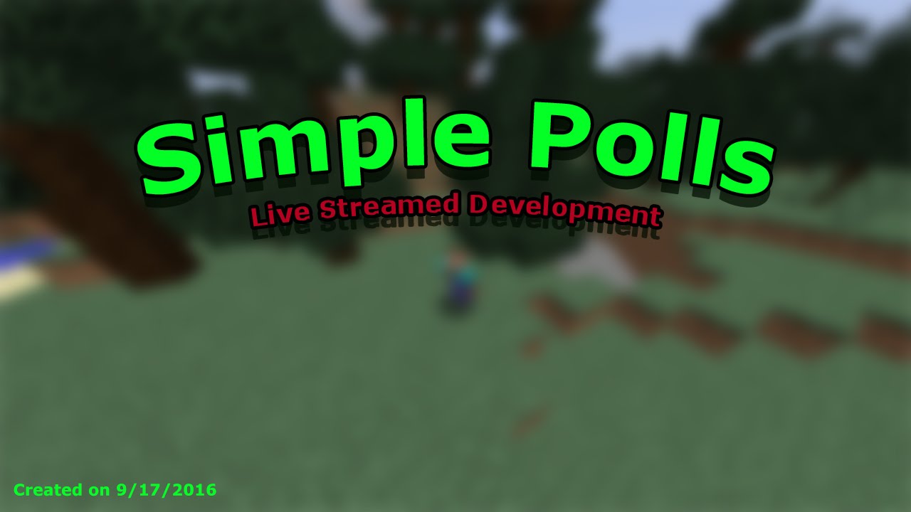 [LIVE CODE] (MINECRAFT) (#TDD) Creating A Poll Voting System - YouTube