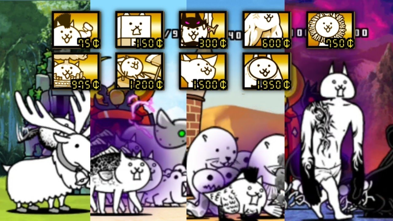Battle Cats - Normal Cats Lv.110 vs All Crazed Cats (2/2) - YouTube